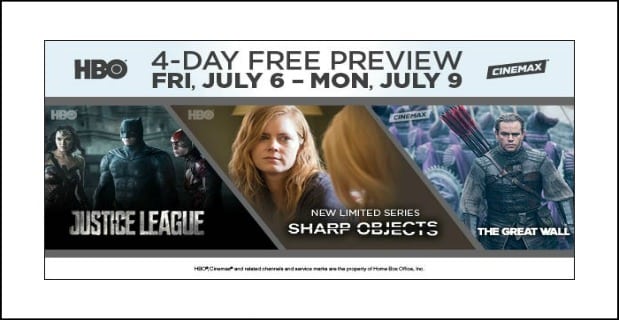 PTCondo.com|HBO/Cinemax Free Weekend July 6th – 9th